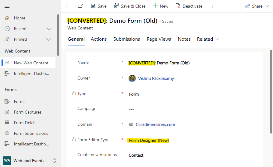 Converter Tool for Forms – Click Support