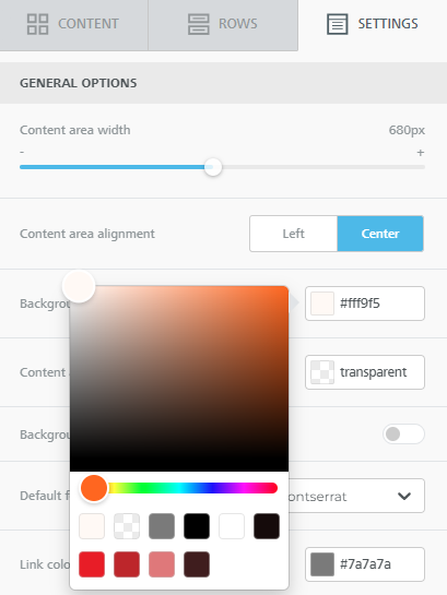 Configuring Design Settings – Click Support