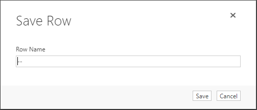 Saved Rows – Click Support