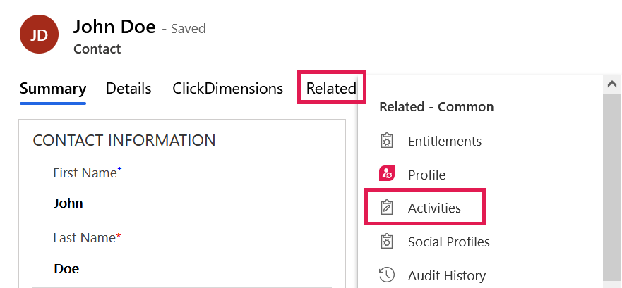 Individual Text Messages – Click Support