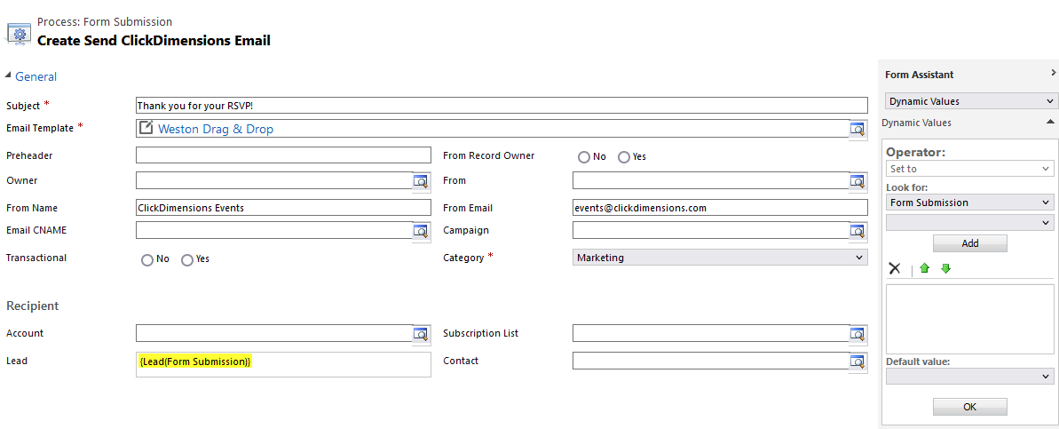 Send a Click Email via a Workflow – Click Support