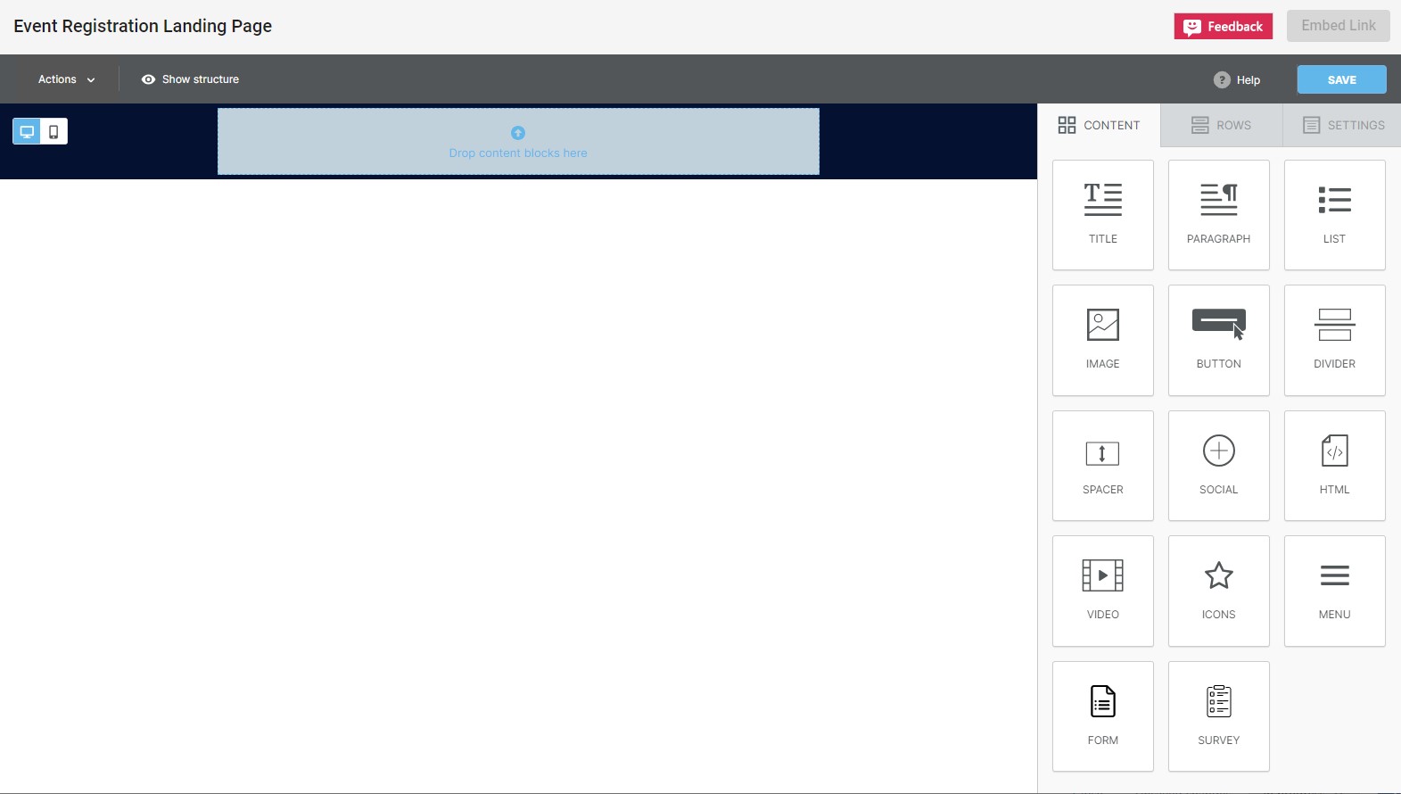 Introduction to Landing Page Drag and Drop Editor – Click Support