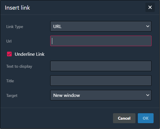 Hyperlink Manager – Click Support