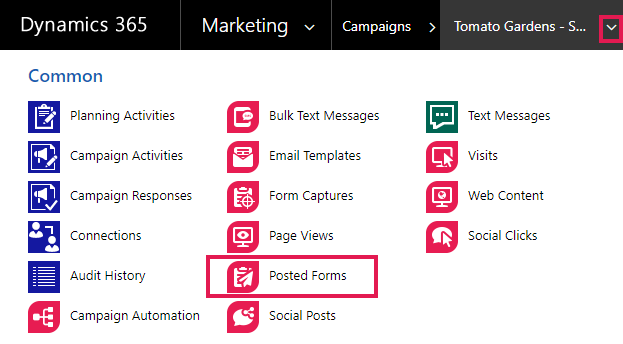 Posted Form Records – Click Support
