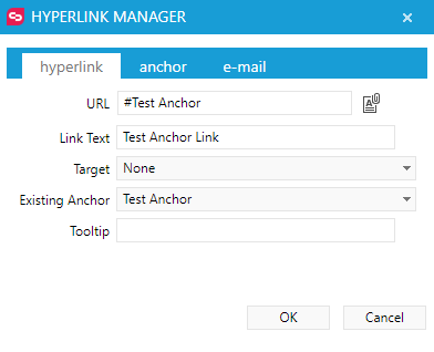 Add an Anchor Link to an Email Template – Click Support