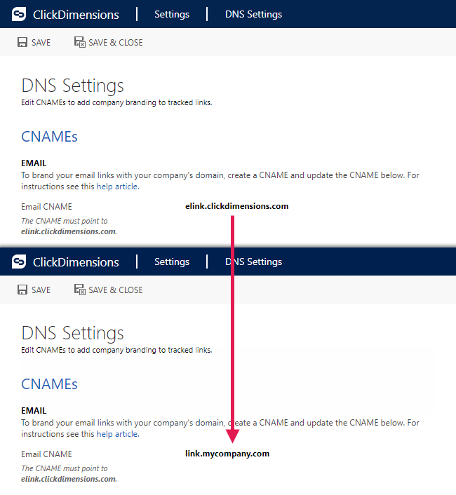 Setup an Email CNAME – Click Support