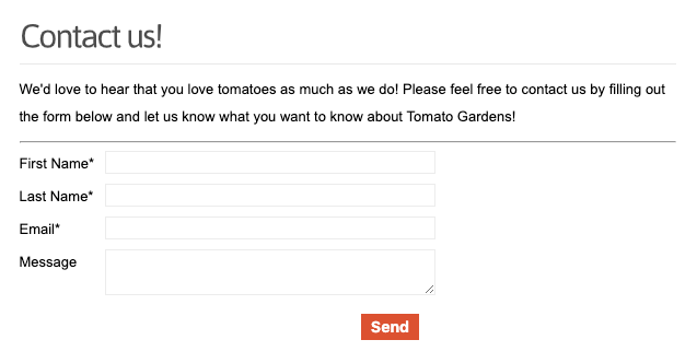 Creating a Form for Form Capture – Click Support