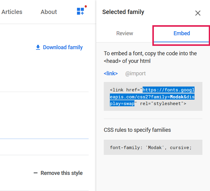 Adding Custom Fonts – Click Support