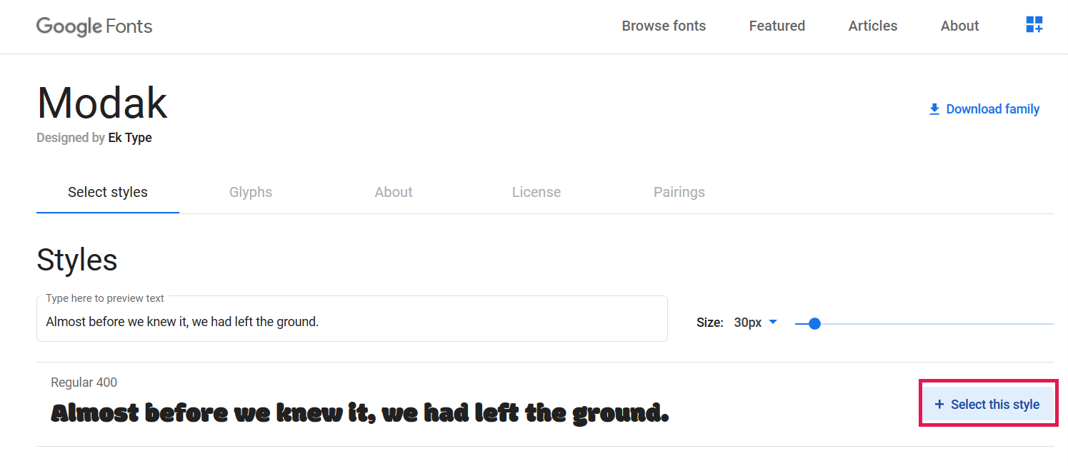 Adding Custom Fonts – Click Support