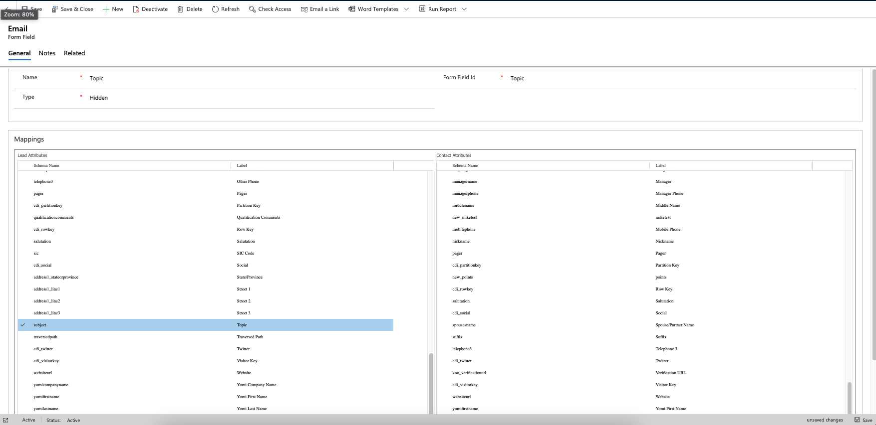 Create Form Fields – Click Support