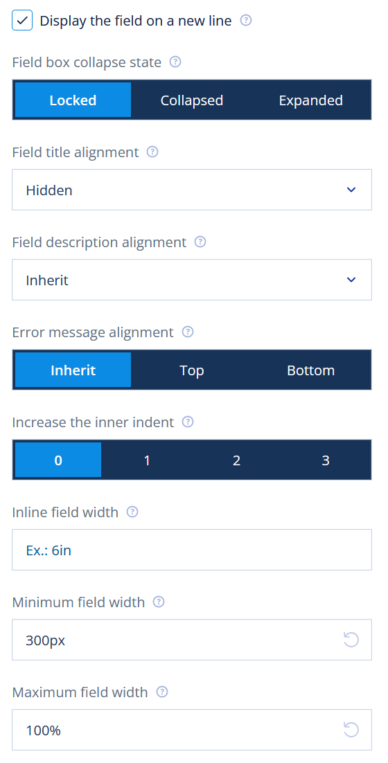 Field Types & Properties – Click Support