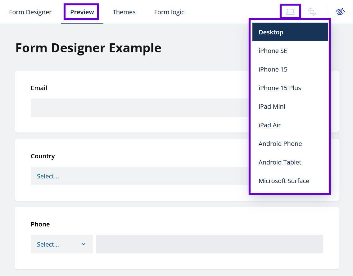 How to create a Form with Form Designer – Click Support
