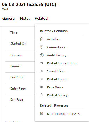 Web Analytics Entities – Click Support