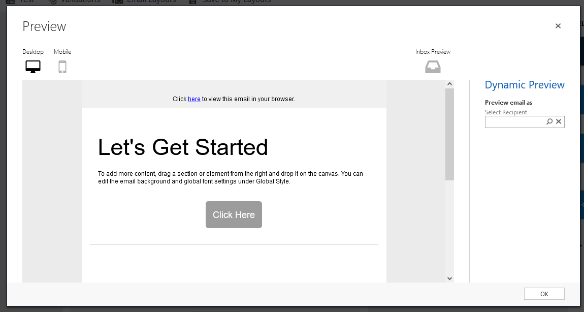 Introduction to the Drag and Drop Editor – Click Support