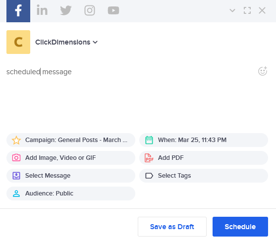 Create a Social Post – Click Support
