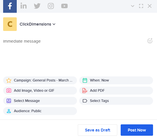 Create a Social Post – Click Support