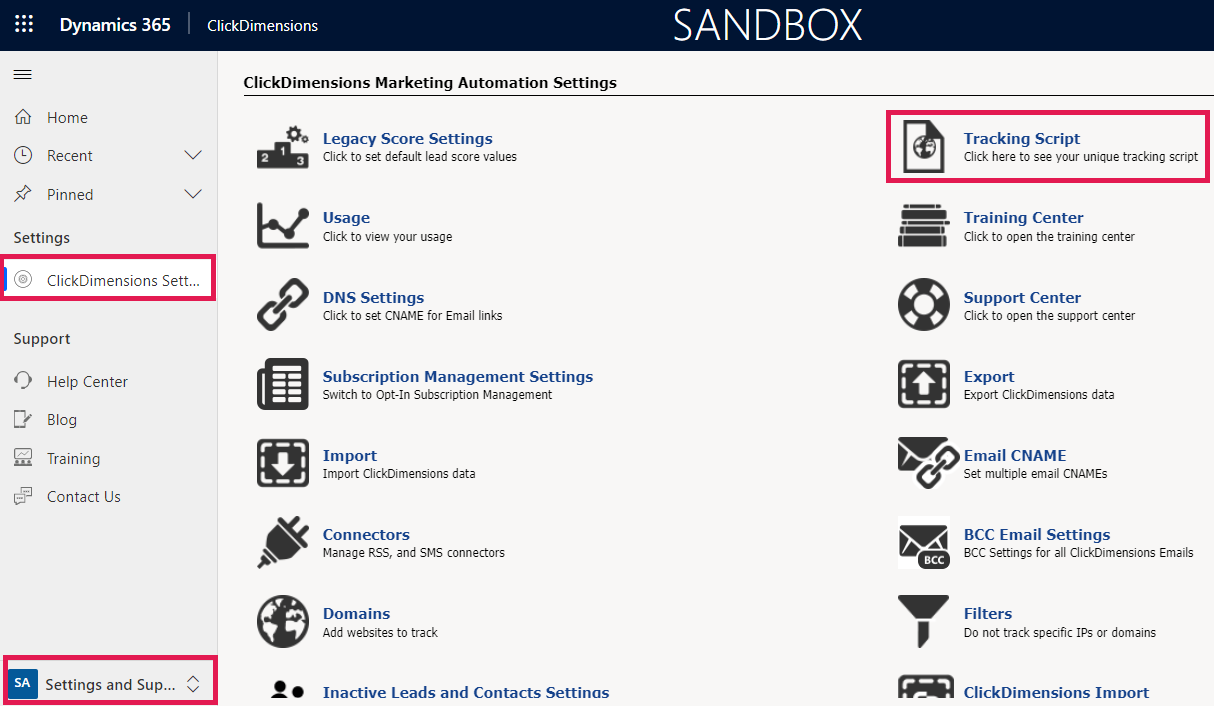 Set Up Click Web Tracking – Click Support
